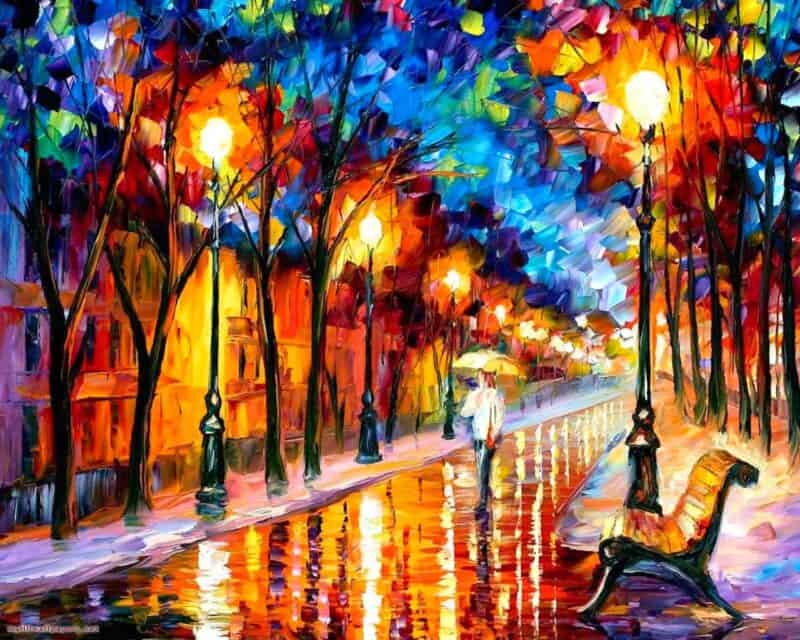 Landscape color drawing HD Wallpaper - PixelsTalk