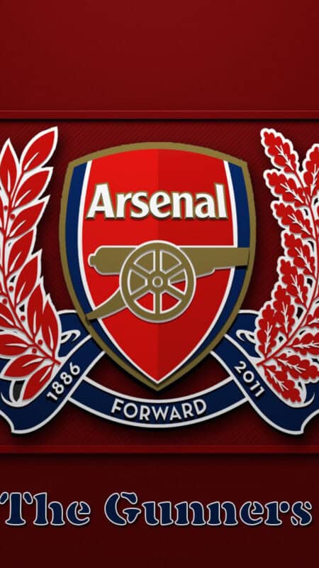 Arsenal Logo HD Wallpaper for Mobile - PixelsTalk