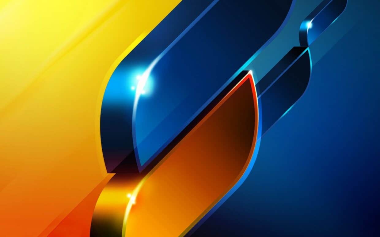 Blue And Yellow Backgrounds HD - PixelsTalk