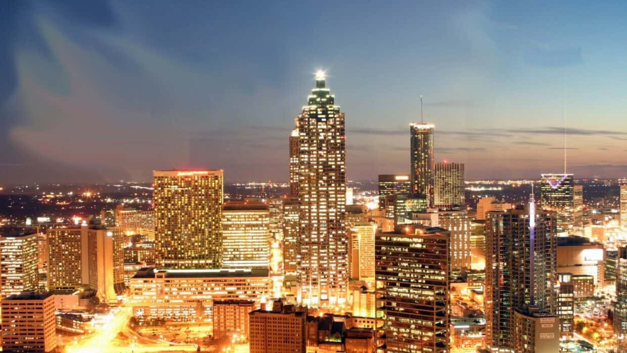 HD Atlanta Skyline Wallpaper - PixelsTalk