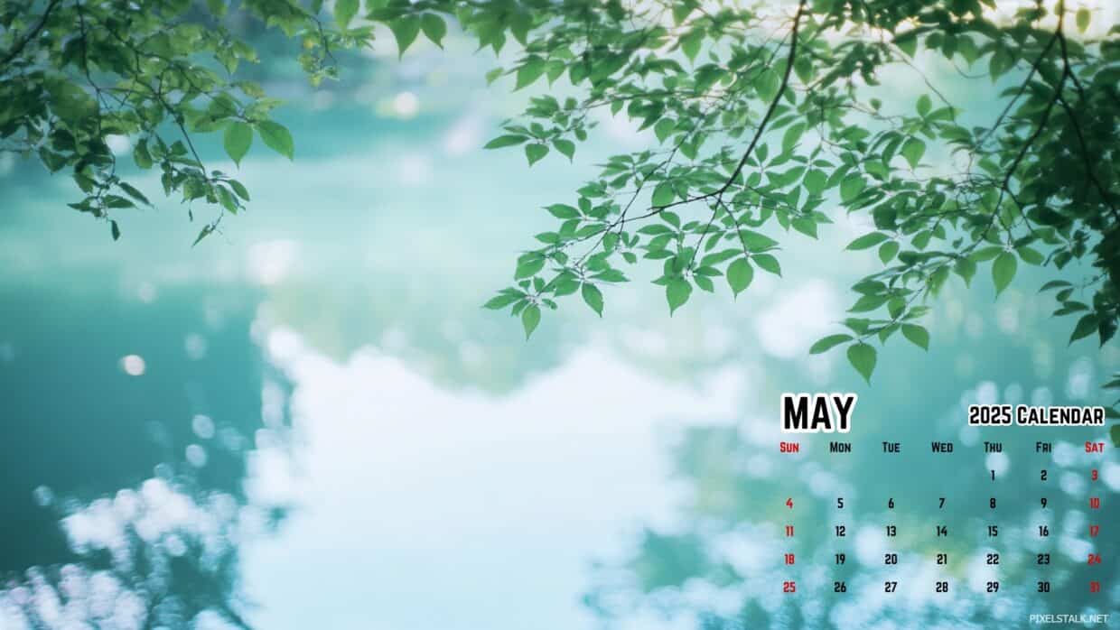 May 2025 Calendar Desktop Wallpapers - PixelsTalk