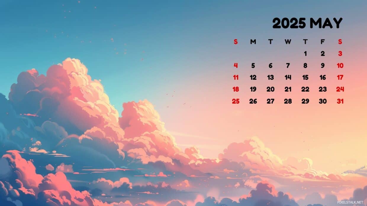 May 2025 Calendar HD Wallpapers - PixelsTalk