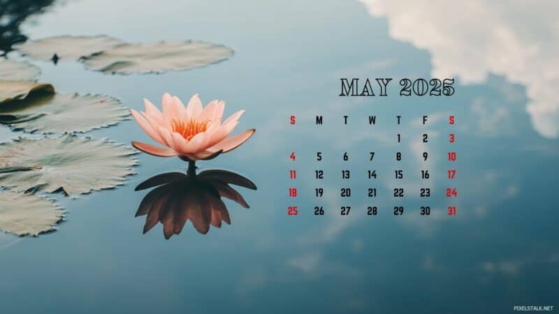 May 2025 Calendar Desktop Backgrounds - PixelsTalk