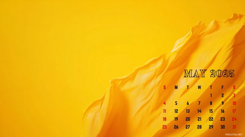 May 2025 Calendar Desktop Wallpapers - PixelsTalk