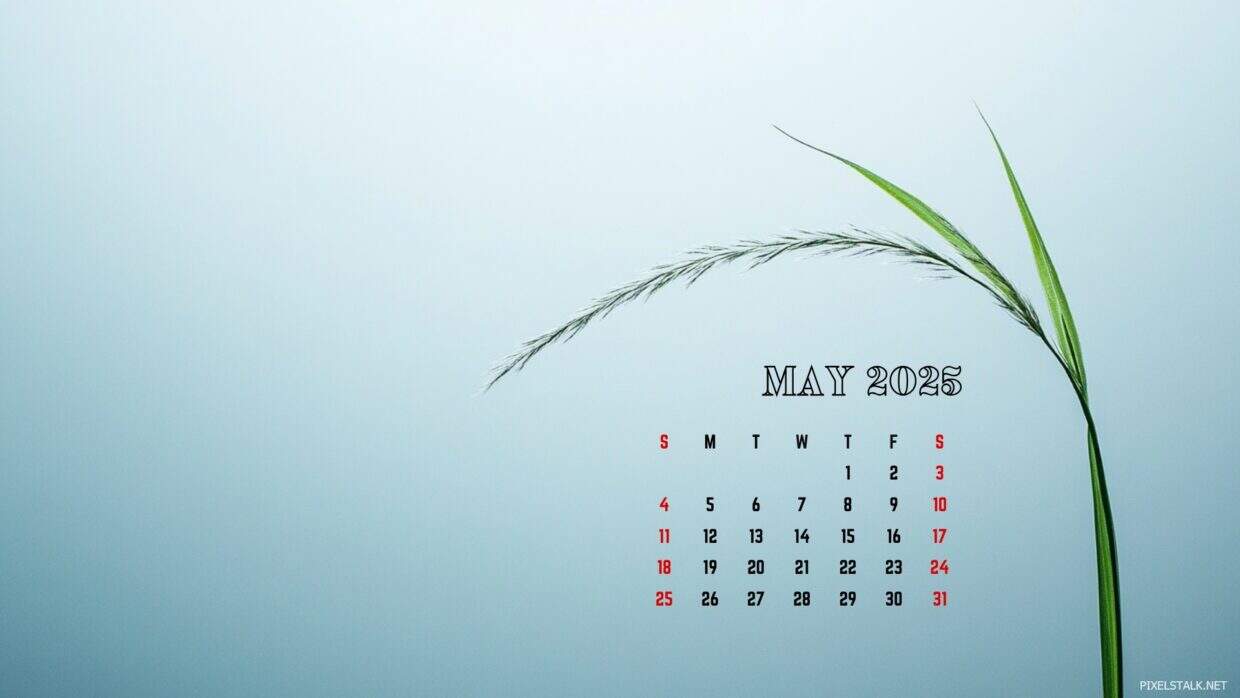 May 2025 Calendar Desktop Backgrounds - PixelsTalk