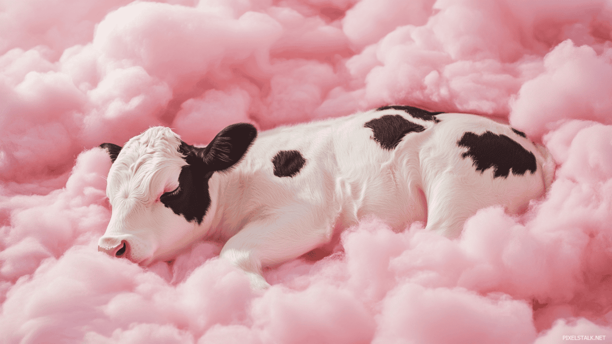 Cute Cow Wallpaper - PixelsTalk