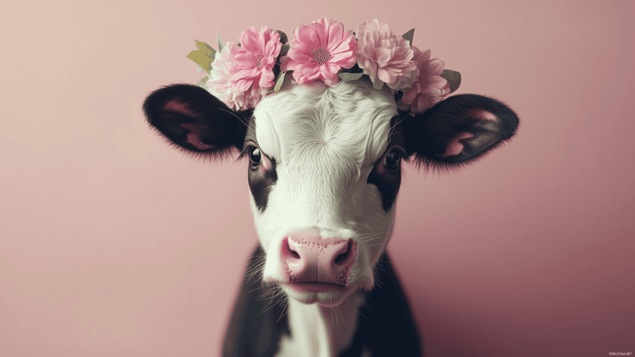 Cute Cow Wallpaper - PixelsTalk