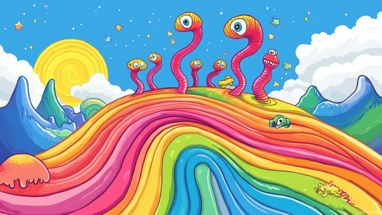 Cartoon Trippy Wallpaper - PixelsTalk