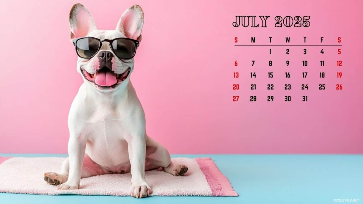July 2025 Calendar Desktop Backgrounds - PixelsTalk