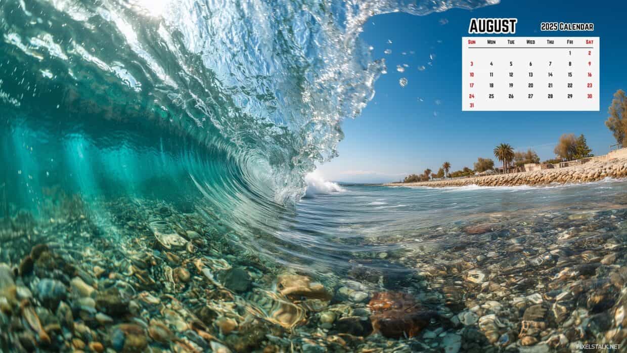 2025 August Calendar Desktop Backgrounds - PixelsTalk