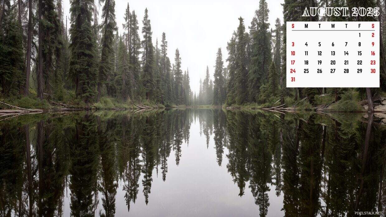 2025 August Calendar Desktop Backgrounds - PixelsTalk