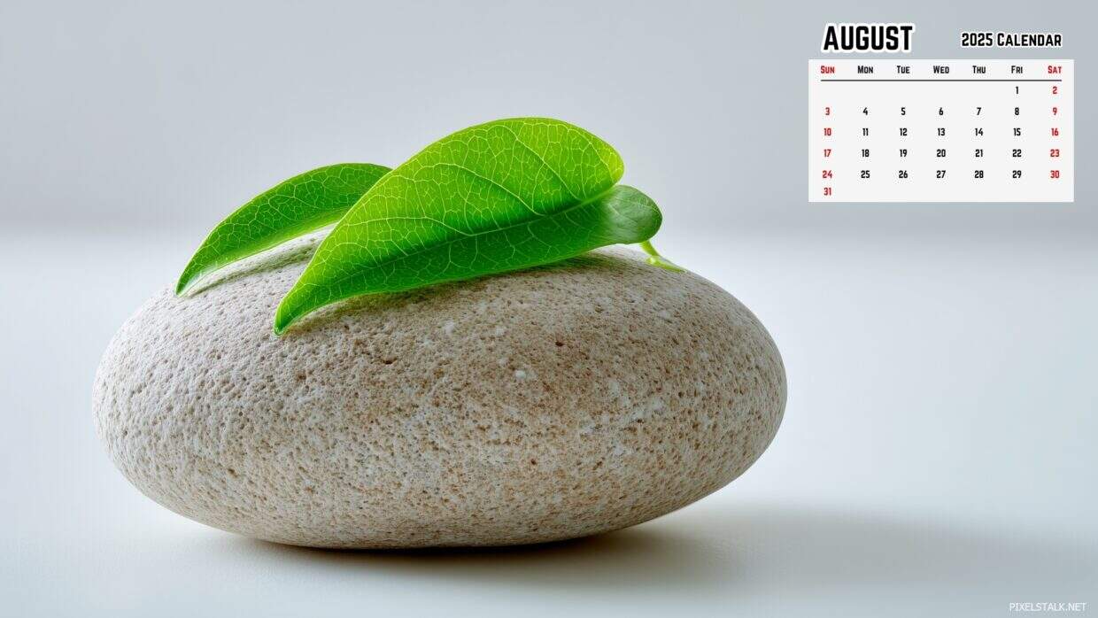 August 2025 Calendar Desktop Wallpapers - PixelsTalk