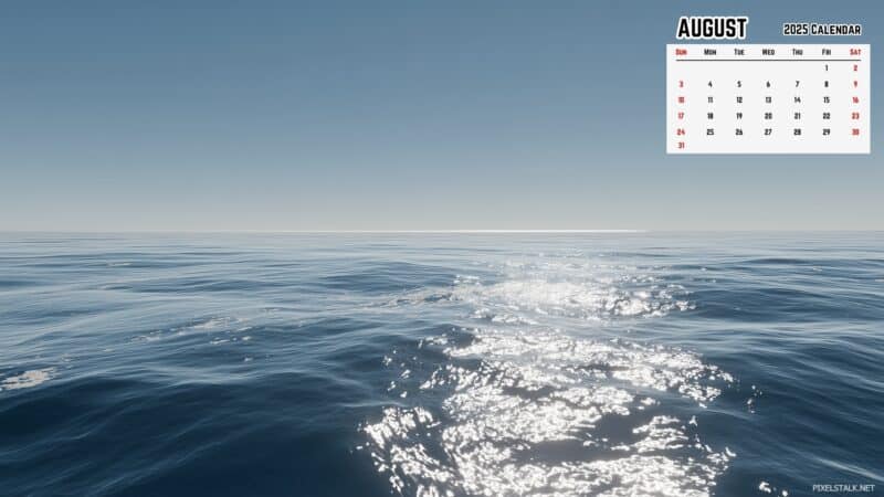 August 2025 Calendar Desktop Wallpapers - PixelsTalk