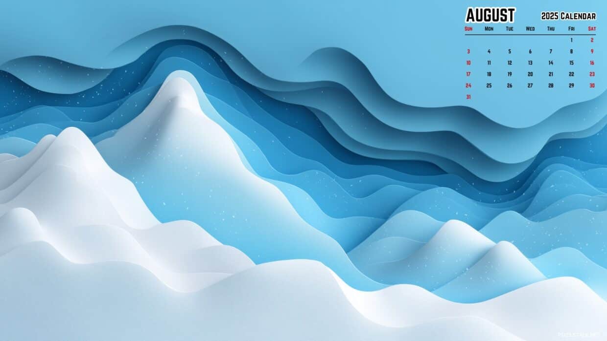 2025 August Calendar Desktop Backgrounds - PixelsTalk
