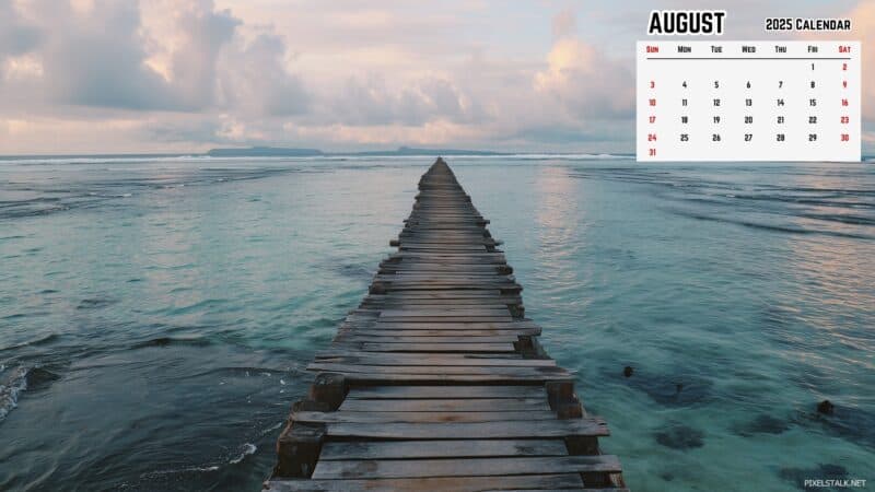 2025 August Calendar Desktop Backgrounds - PixelsTalk