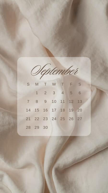 September 2025 Calendar Wallpapers for iPhone and Android - PixelsTalk