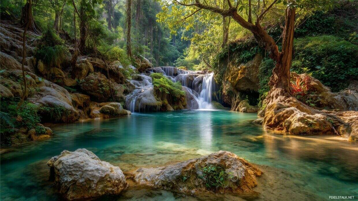 Waterfall Wallpaper HD - PixelsTalk