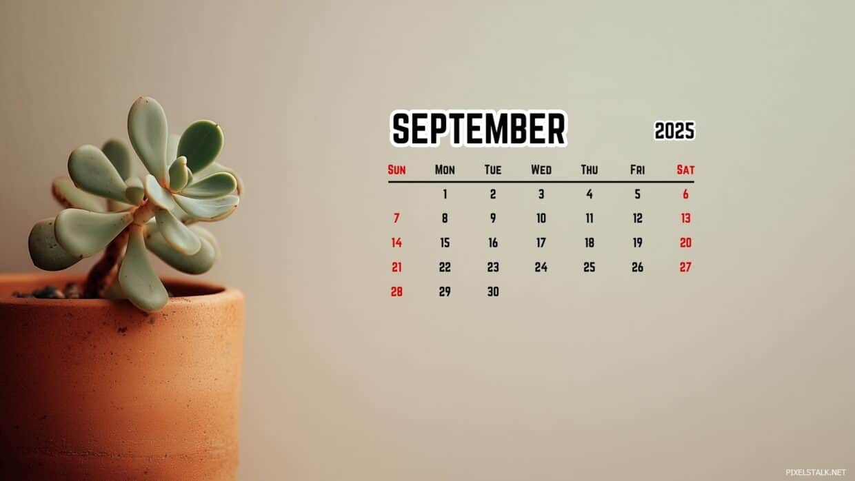 September 2025 Calendar Wallpaper HD – Fall Vibes for Your Screen ...