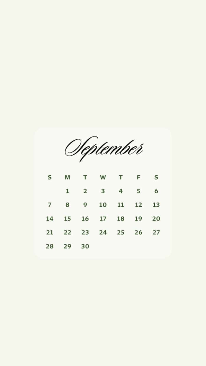 September 2025 Calendar Wallpapers for iPhone and Android - PixelsTalk