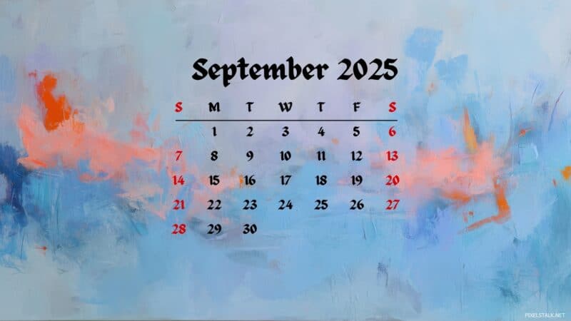 September 2025 Calendar Wallpaper HD – Fall Vibes for Your Screen ...