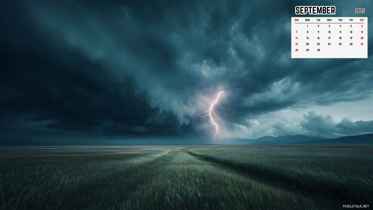 September 2025 Calendar Wallpaper HD – Fall Vibes for Your Screen ...