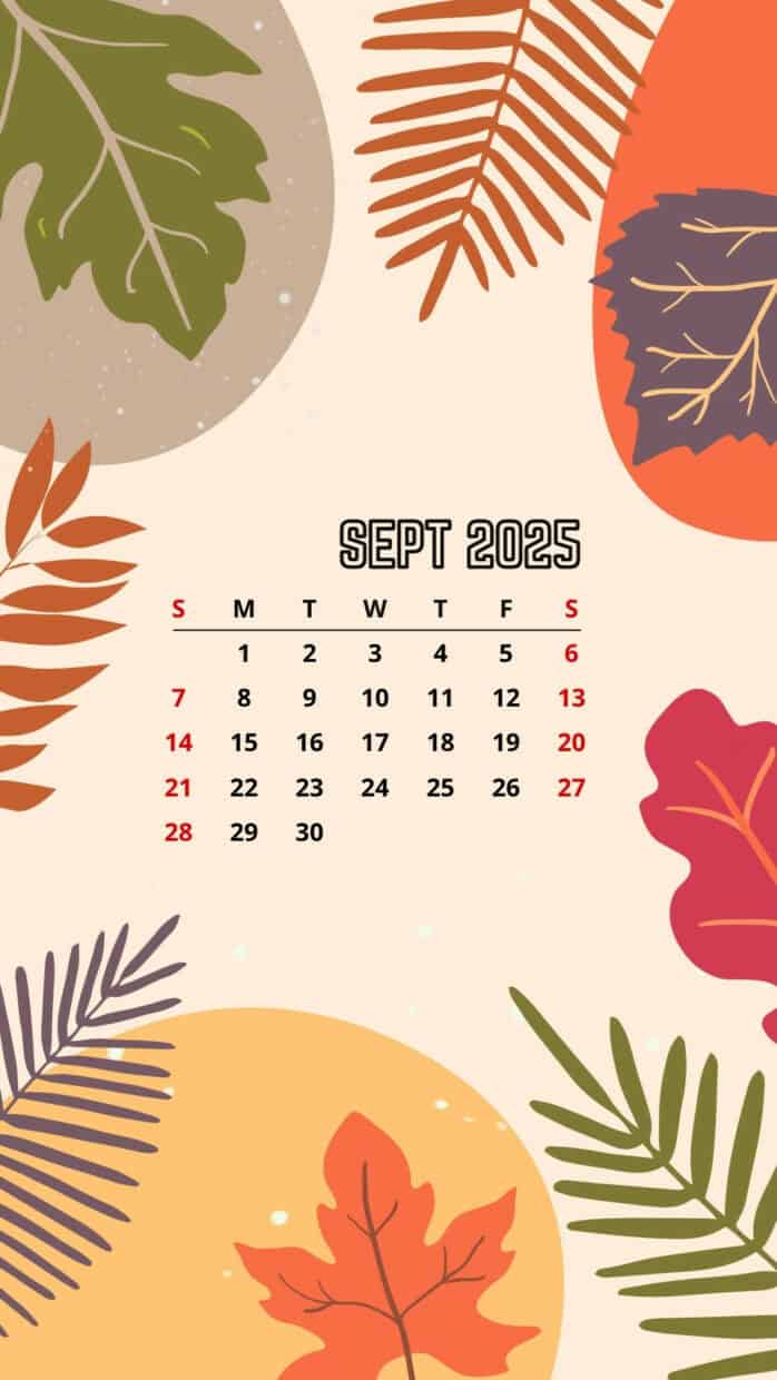 September 2025 Calendar Wallpapers for iPhone and Android - PixelsTalk