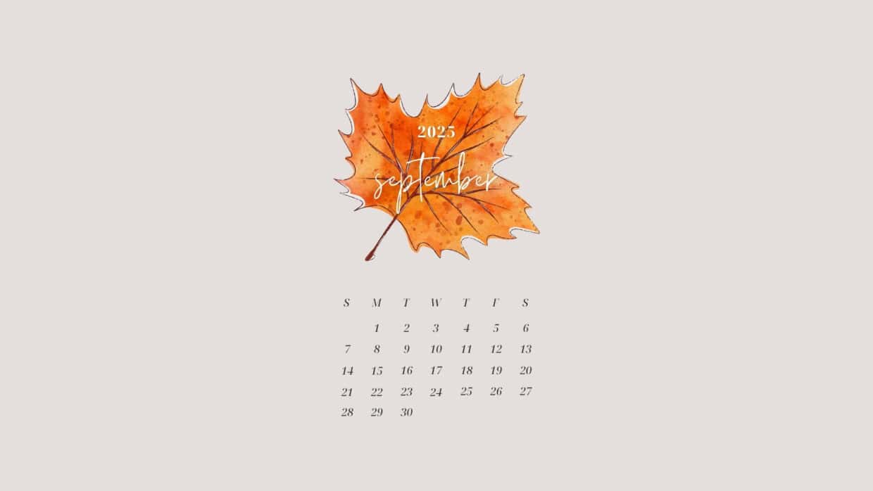 September 2025 Calendar Desktop Backgrounds – Free HD Wallpapers to ...