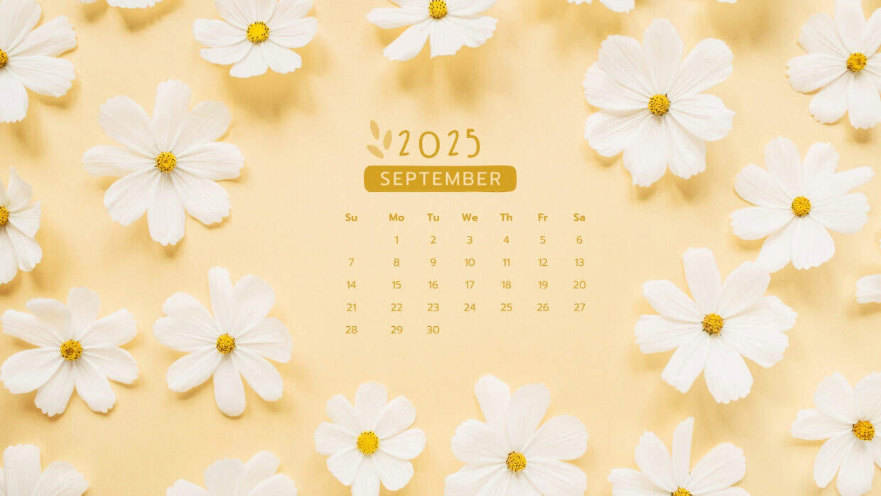 September 2025 Calendar Desktop Backgrounds – Free HD Wallpapers to ...