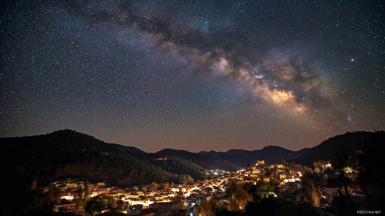 Starry Night HD Backgrounds - PixelsTalk