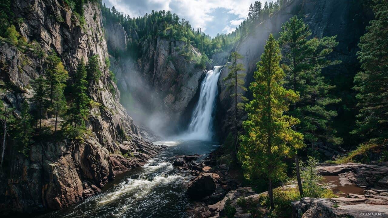 HD Wallpaper Waterfall - PixelsTalk