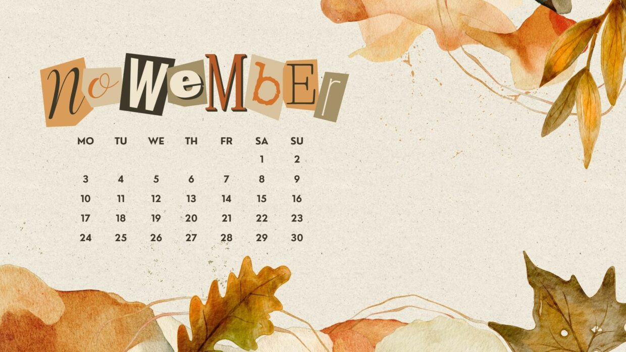 November 2025 Calendar Desktop Wallpapers Collection - PixelsTalk