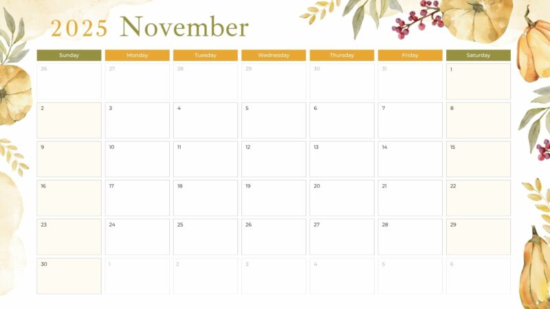 November 2025 Calendar Desktop Wallpapers Collection - PixelsTalk