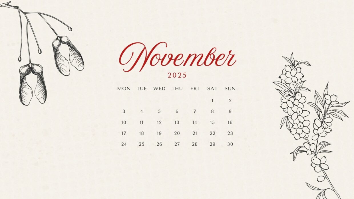 November 2025 Wallpaper HD for Your Desktop - PixelsTalk