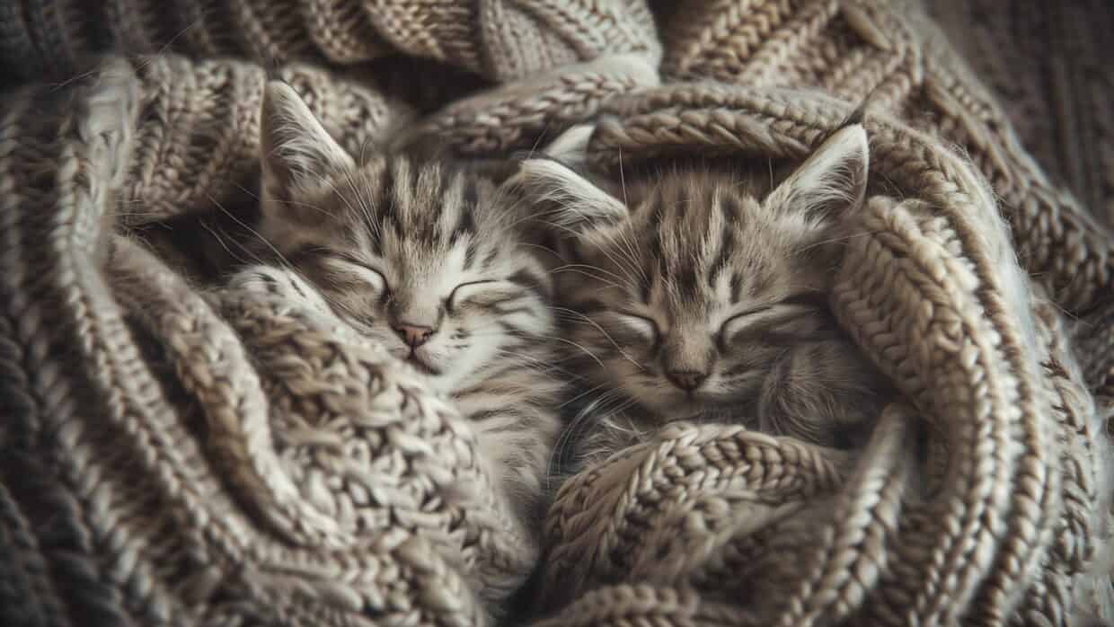 Double Cat Wallpaper - PixelsTalk