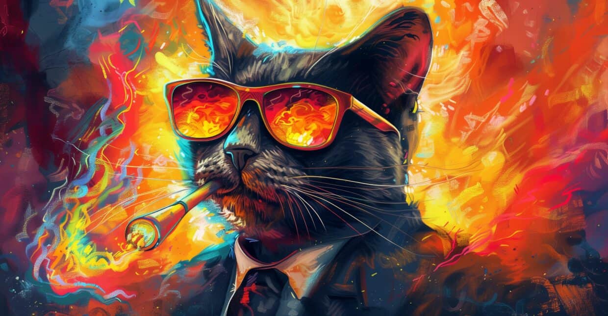 Cool Cat Desktop Wallpaper - PixelsTalk