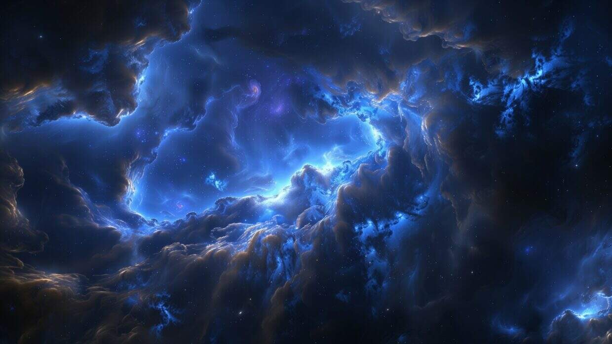 Blue Space Backgrounds for desktop - PixelsTalk
