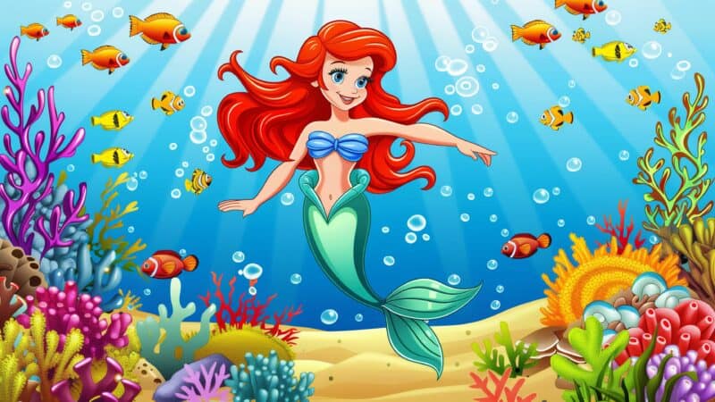 Little Mermaid HD Backgrounds High Quality - PixelsTalk