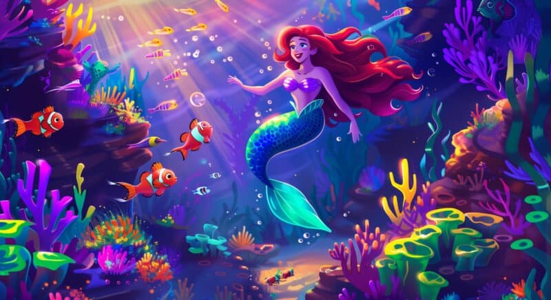Little Mermaid HD Backgrounds High Quality - PixelsTalk