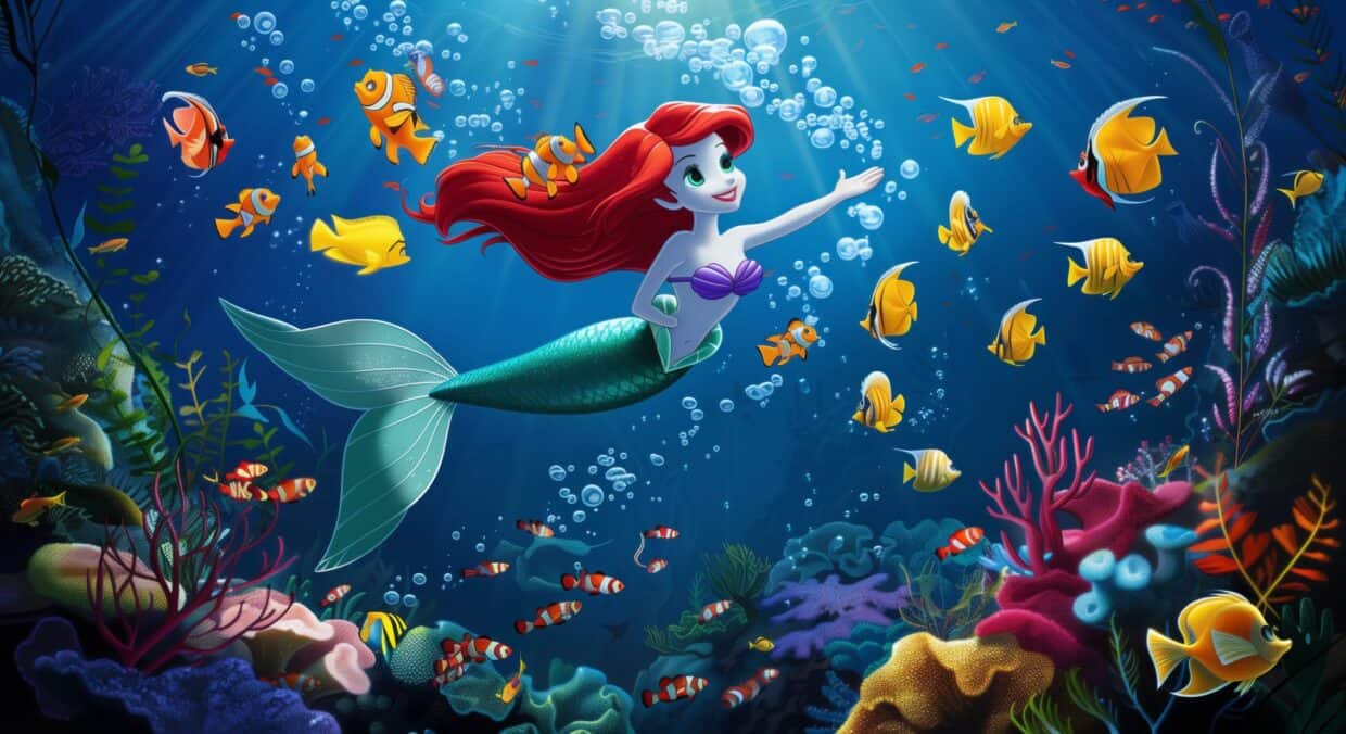 Little Mermaid HD Backgrounds High Quality - PixelsTalk