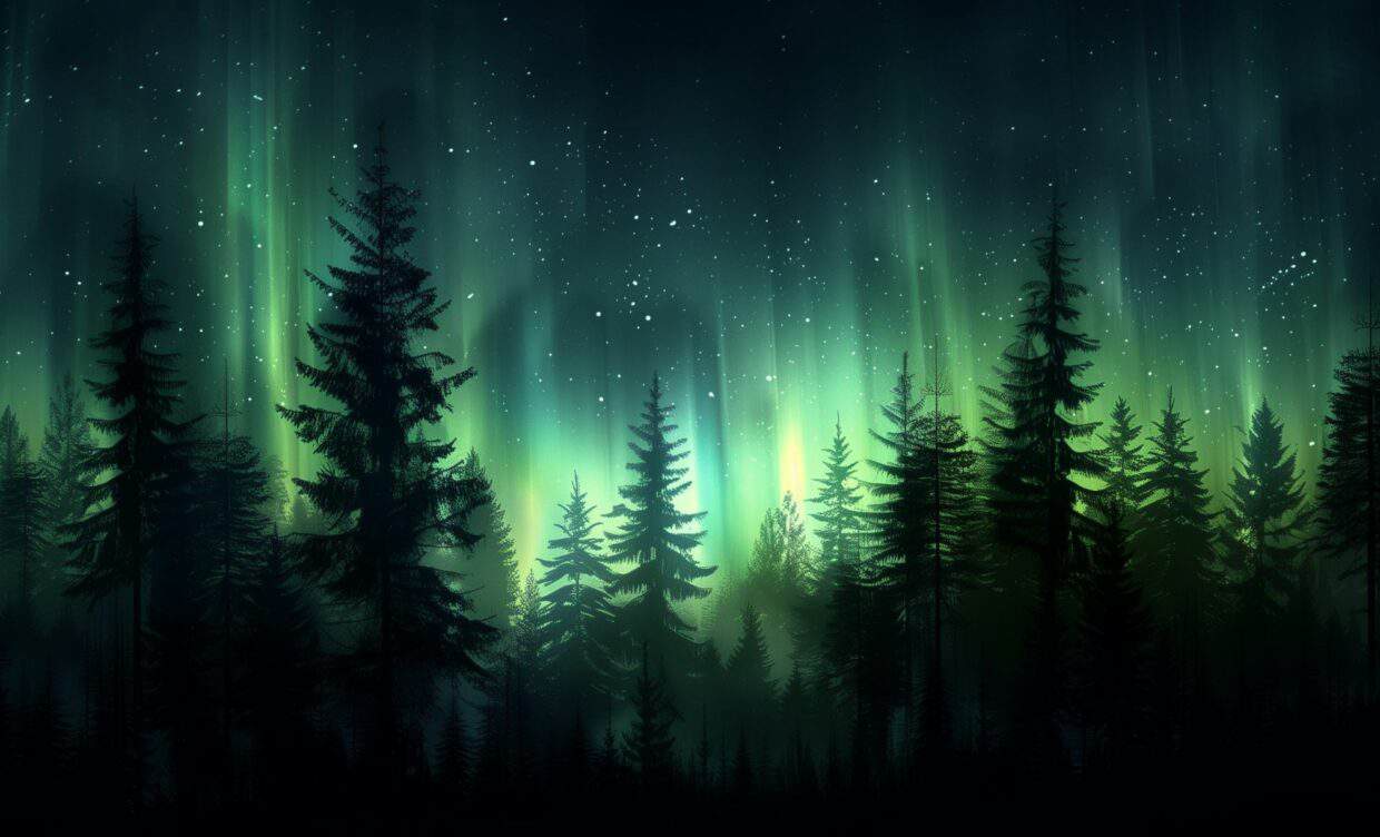 Northern Lights Desktop Wallpaper - PixelsTalk