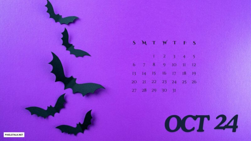 October 2024 Calendar Backgrounds - PixelsTalk