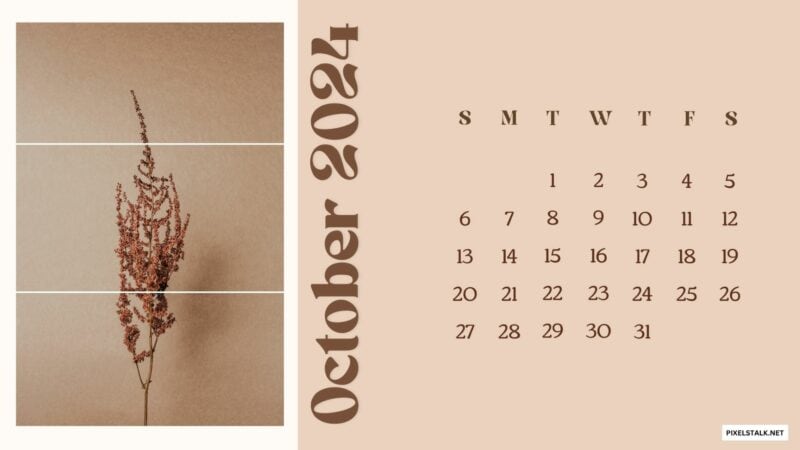 October 2024 Calendar Backgrounds - PixelsTalk