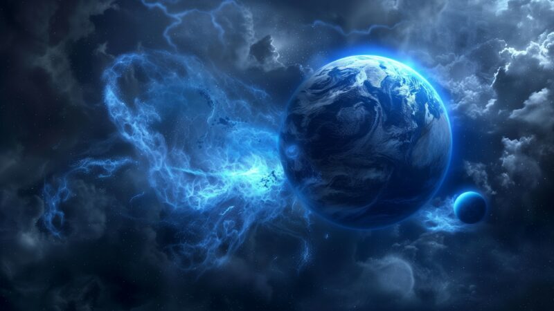 Blue Space Backgrounds for desktop - PixelsTalk