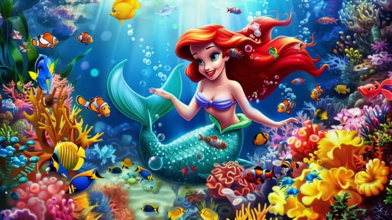 Little Mermaid HD Backgrounds High Quality - PixelsTalk