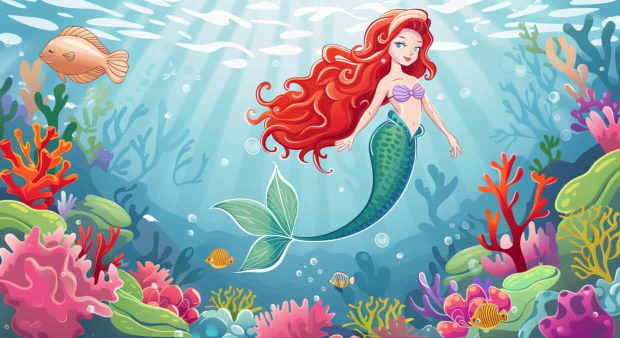 Little Mermaid HD Backgrounds High Quality - PixelsTalk