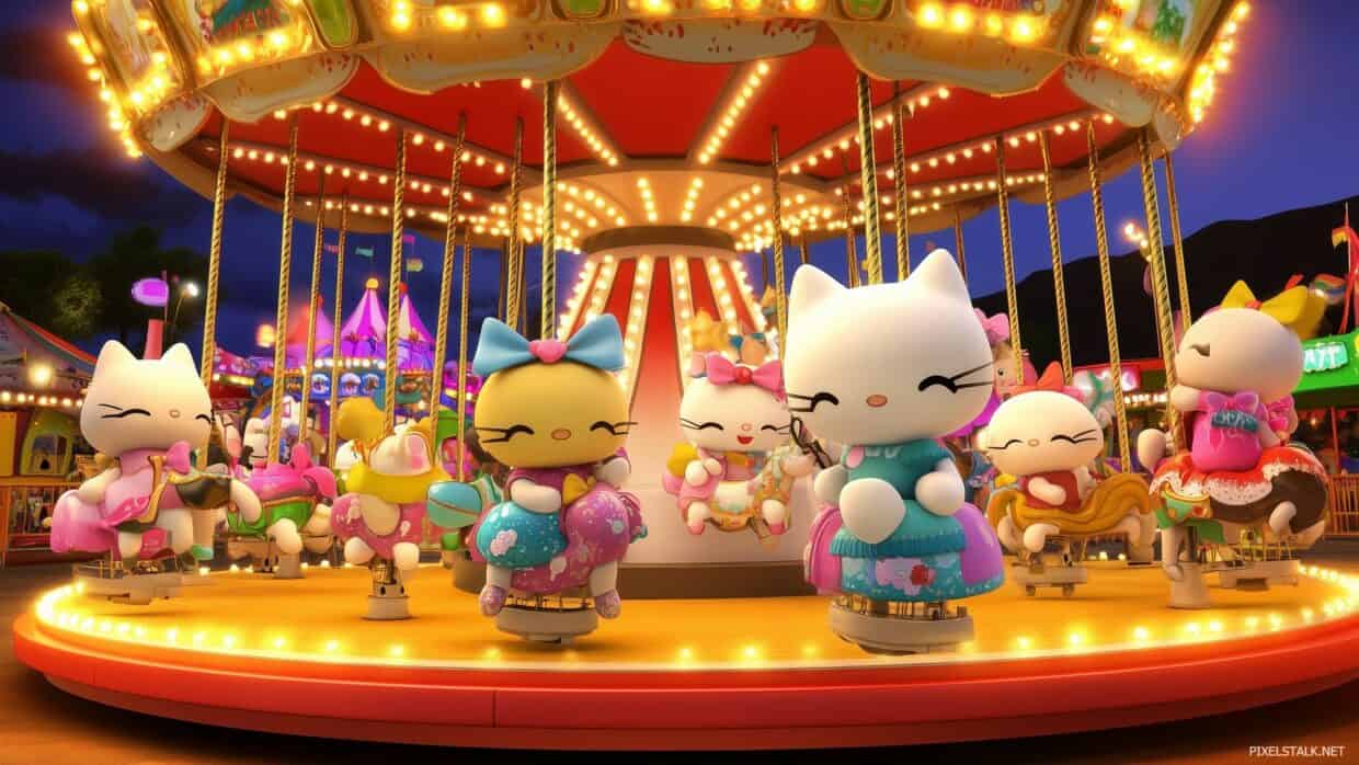 Hello Kitty Walllpaper 3D - PixelsTalk