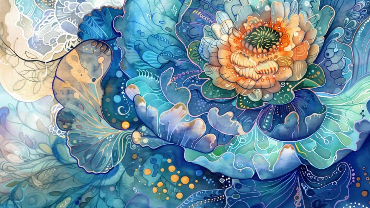 Flower Wallpaper Watercolor - PixelsTalk