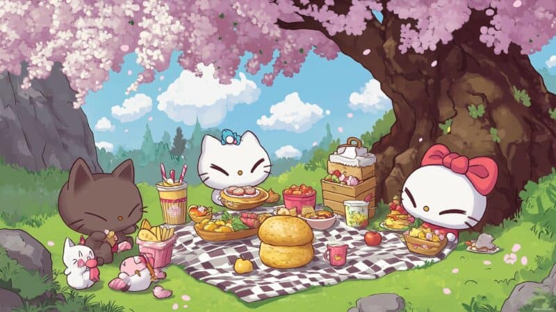 Hello Kitty Wallpaper 4K - PixelsTalk