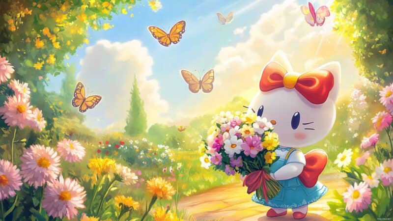Hello Kitty Wallpaper 4K - PixelsTalk