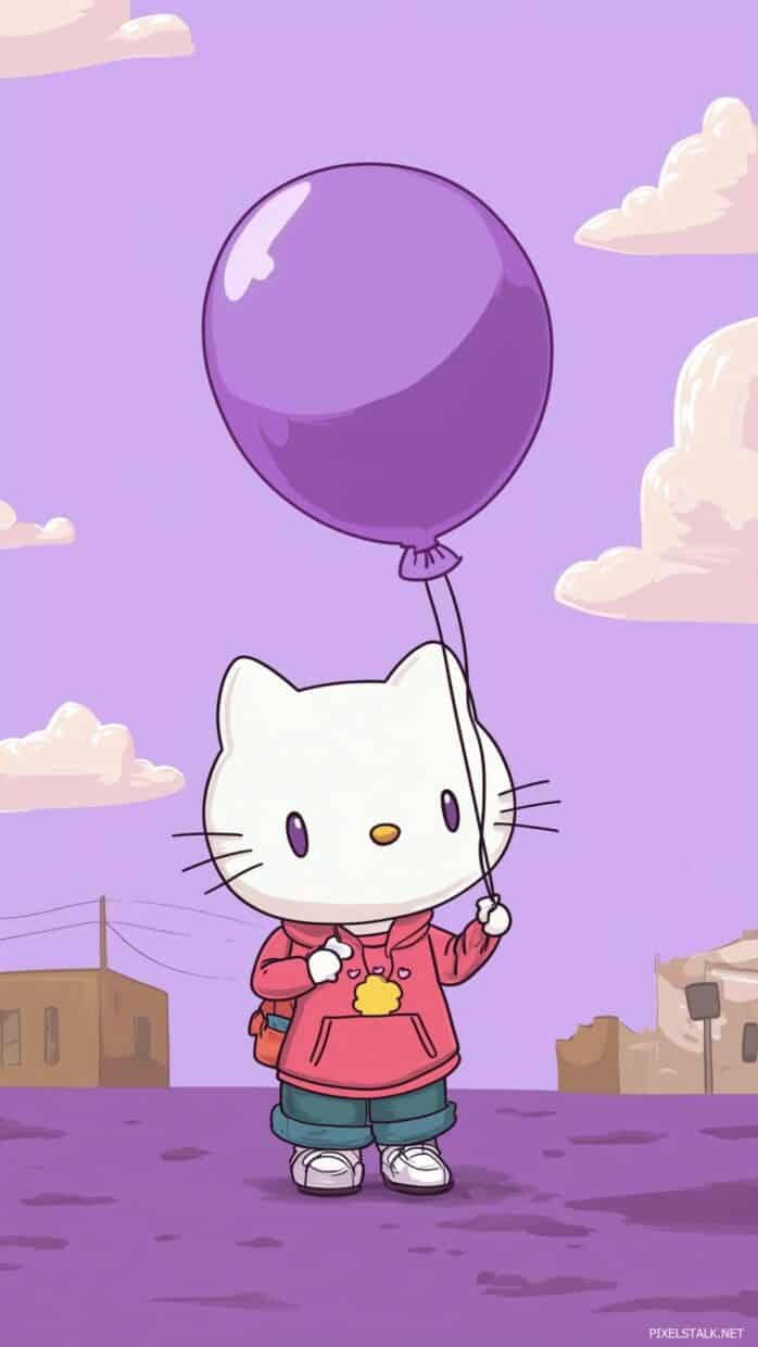 Purple Hello Kitty Wallpapers - PixelsTalk